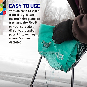 Safe Paw Flexi, Child Plant Dog Paw & Pet Safe Ice Melt -22lb, 100% Salt/Chloride Free -Non-Toxic, Vet Approved, No Concrete Damage, Fast Acting Formula, Last 3X Longer