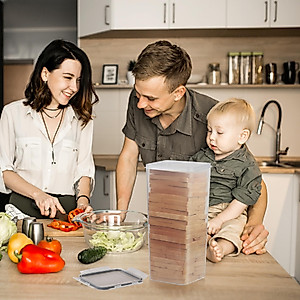 Tiawudi 2 Pack Bread Box, Plastic Bread Container, Bread Storage for Kitchen Counter, Bread Keeper with Airtight Lid, Tall Bread Saver, Sandwich Bread Holder, 5.6 Qt / 5.3L Each
