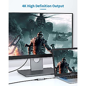 Sniokco USB C to HDMI Adapter, High Speed Portable Type C to HDMI Converter for Home Office, Aluminum, Compatible with i.Phone 15 Pro/Max, MacBook Pro/Air, Surface, i.Pad Pro/Air, XPS, G,alaxy S8-S23