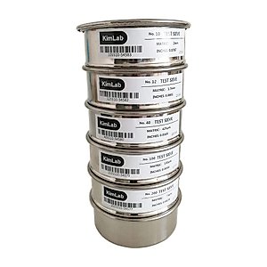 KimLab SS10 Φ10cm Test Sieve Catch Pan and Lid