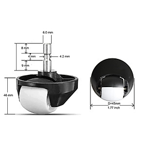 ToSSme Replacement Front Wheel Caster Assembly for iRobot Roomba, 980 880 870 790 780 770 690 650 671 Vacuum, Roomba 500 600 700 800 900 Series Robot Vacuum Cleaner Accessories(2 Pack)