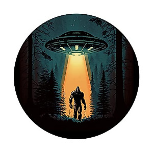 Funny Aliens UFO Bigfoot Sasquatch Conspiracy PopSockets Swappable PopGrip