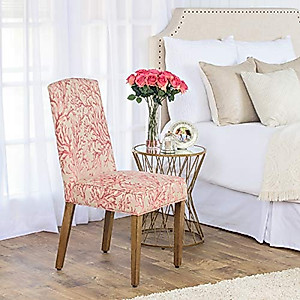 HomePop Parsons Classic Dining-Chairs, Single Pack, Coral