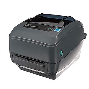 Zebra - GX420t Thermal Transfer Desktop Printer for Labels, Receipts, Barcodes, Tags - Print Width of 4 in - USB, Serial, and Ethernet Port Connectivity (Includes Peeler) - GX42-102411-000 (Renewed)
