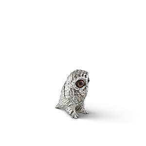 Vagabond House Pewter Owl Place Card Holder/Cheese Markers 1 inch Wide