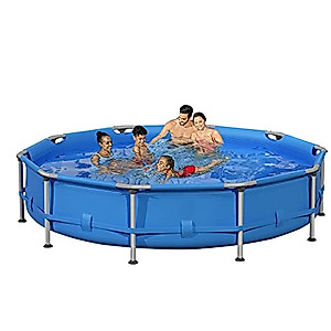 Lovinouse 12FT x 30 Inch Above Ground Swimming Pool, Metal Frame Swim Pools for Yard, Outdoor Summer Fun (12ft x 30 inch)