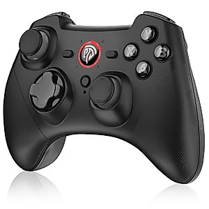 EasySMX 2.4G Wireless Controller for PC, PS3 Gamepads with Vibration Fire Button Range up to 10m Support PC PS3 Android Devices and TV Box