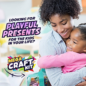 Mega Arts and Crafts Kit for Kids Age 4-8 - Toddler Art Supplies for Preschool, Kindergarten, Homeschool Projects