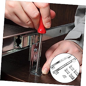 1 Pair Guide Computer Tray Computer Keyboards Ball Bearing Furniture Slides Drawer Rail Track Computer Drawer Tray Accessories Drawer Slide Track Cold Rolled Steel Desk Hardware