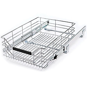 SP Product Steel Shelf Pull Out Storage Drawer for Cabinet Organizer