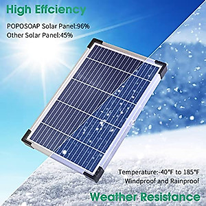 Solar Water Pump Outdoor, 12 Watt Solar Fountain Pump 360GPH+ Flow, Solar Water Fountain Kit with 7 Water Styles for Garden Pond Pool Waterfall Hydroponics Bird Bath