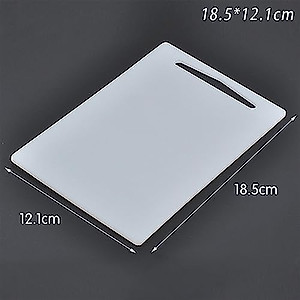 Durable PP Cutting Board Non-slip Vegetable Fruit Chopping Board for Home Kitchen Camping Cuttingboard Easy to Clean Carry Tool (Size : 18.5x12.1cm)