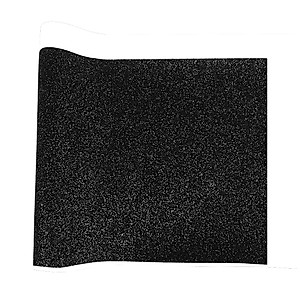 Sov Sparkly Superfine Glitter Leather Sheets Shiny Faux Fabric Canvas Perfect for Craft DIY Handmade Projects Patchwork Bow Craft Key Chain 8" x 53" (21 cm x 135 cm) 1 roll (Blue)