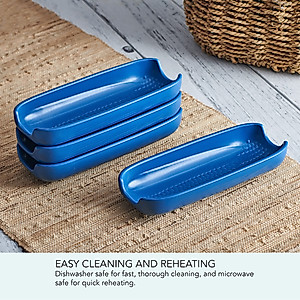 Pfaltzgraff Callie Stoneware Corn Dishes, Set Of 4, Blue