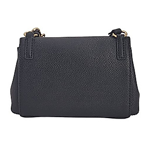 Marc Jacobs H104L01PF22 Black With Gold Hardware Women's Leather Shoulder Bag