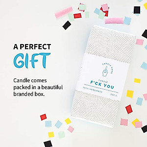 CandleHand Hand Gesture Candle Middle Finger - Big Real Hand Size 8.7 x 3.5 x 3 inches - Unusual Birthday, Office, Housewarming Gift (Blue)