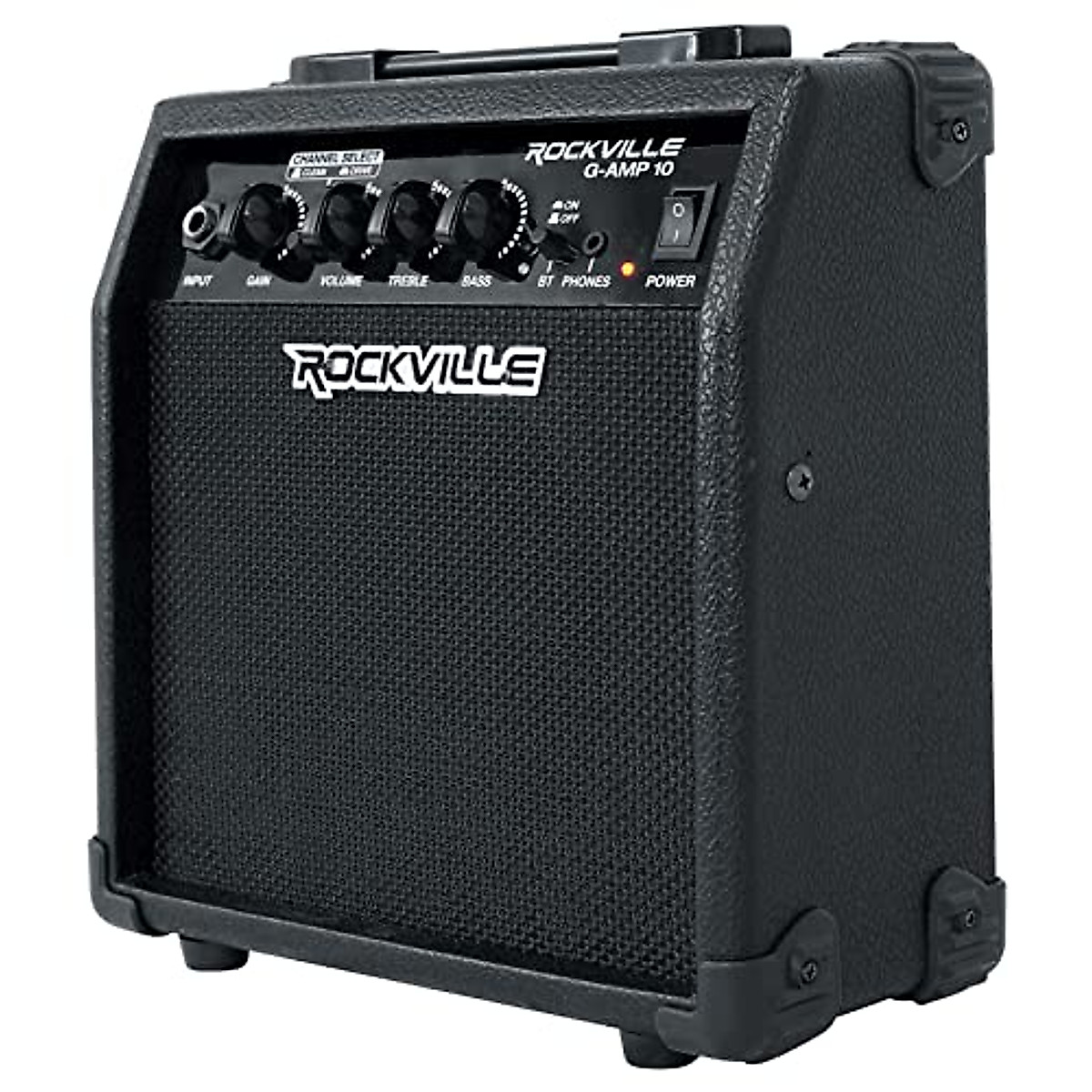 Rockville G-AMP 10w Guitar Amplifier Amp w/Bluetooth+Clean/Distortion+Headphones