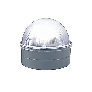 Classy Caps CH2233S Solar Post Cap for Chain Link Fence Post, Silver