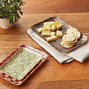 THOMAS PAUL Ex Libris, Asst. of 3 Melamine Tray Set, Multi