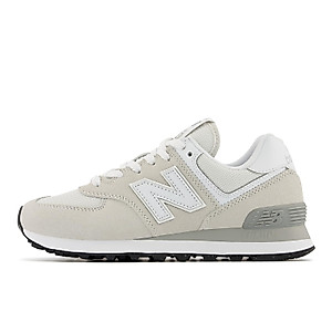 New Balance Women's 574 Core Sneaker, Nimbus Cloud/White, 7