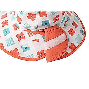 Connectyle Baby Girls' Sun Hat UPF 50+ Adjustable Reversible Bucket Hat UV Protection Hat Flower S