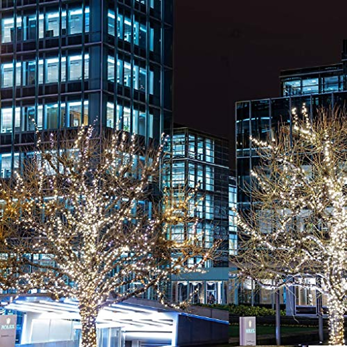 QINOL 2-Pack 400LED 72FT Solar String Lights Outdoor, Green Wire Solar Christmas , Waterproof 8 Modes Twinkle Lights for Xmas Tree Garden Decorations (Cool White)