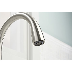 Kohler R77748-SD-VS Malleco Touchless Pull Down Kitchen Sink Faucet with Soap/Lotion Dispenser, Vibrant Stainless