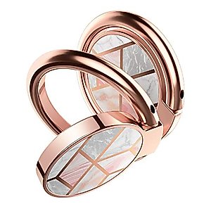 i-Blason Cell Phone Finger Ring Holder - Universal - Kickstand with 360° Rotation and 180° Flip Magnetic Car Mountable Compatible with iPhone 14/iPhone 13/Galaxy S23/Galaxy S22/Galaxy Z (Marble)