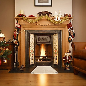 Washranp Fire Mat Glass Fiber Heat Insulation Grass Protection Reusable Easy to Carry Fireproof Blanket Fire Pit Mat for Outdoor Barbecue Camping 50 * 50cm