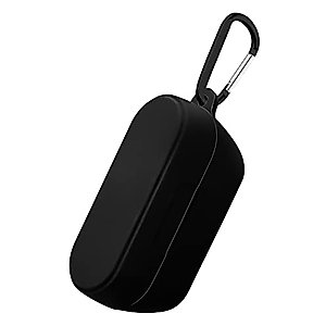 Geiomoo Silicone Carrying Case Compatible with Skullcandy Jib, Portable Scratch Shock Resistant Cover with Carabiner (Black)