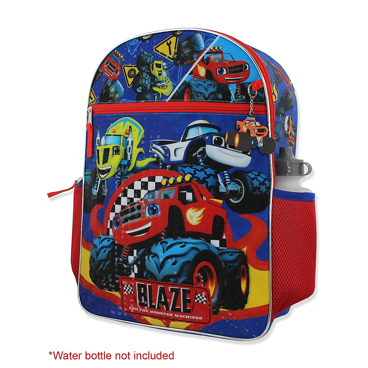 Nickelodeon Blaze and the Monster Machines Boys 16" Backpack 5 piece School Set (One Size, Blue)