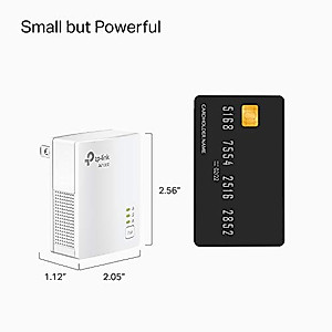 TP-Link Powerline Ethernet Adapter Starter Kit - AV1000 Gigabit Port, Plug&Play, Ethernet Over Power, Nano Size, Ideal for Smart TV, Online Gaming, Wired Connection Only (TL-PA7017 KIT)