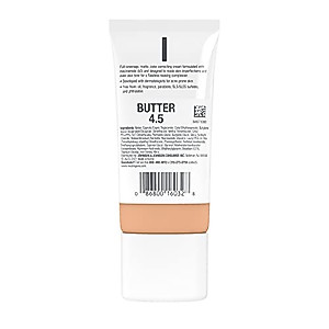 Neutrogena Clear Coverage Flawless Matte CC Cream, Full-Coverage Color Correcting Cream Face Makeup with Niacinamide (b3), Hypoallergenic, Oil Free & Fragrance Free, Butter, 1 oz