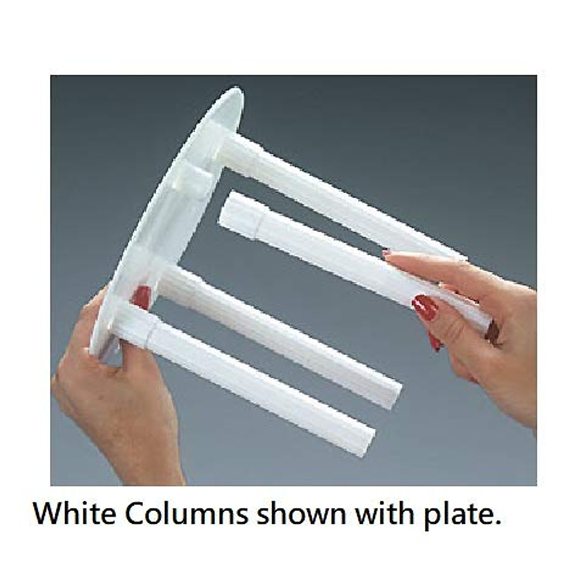 Oasis Supply, Coast SPS Single Plate Separator, Stacking System, Cake Columns (White, 7")