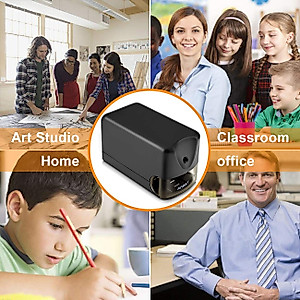 AFMAT Electric Pencil Sharpener Heavy Duty for Classroom + Fully Automatic Hands-Free Pencil Sharpener for Kids (PS13+PSA8)