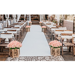 Uieke 4Pcs Artificial Flowers Wisteria Bundle Fake Flowers Silk Floral Bouquet Arrangements for Home Wedding Party Garden Fences Decor Light Pink