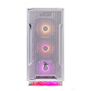 Skytech Gaming Skytech Archangel Gaming PC Desktop – Intel Core i5 12400F 2.5 GHz, NVIDIA RTX 4060 Ti, 1TB NVME SSD, 16GB DDR4 RAM 3200, 650W Gold PSU, 11AC Wi-Fi, Windows 11 Home 64-bit,White