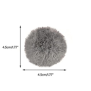 CHIWAVA 24PCS 1.8" Catnip Furry Cat Toys Ball Soft Pom Pom Balls Kitten Chase Quiet Play Assorted Color