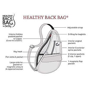 AmeriBag Classic Healthy Back Bag Distressed Nylon Small (Taupe)