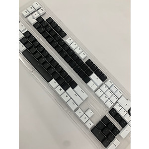 Suitable Logitech G915TKL G915 G815 Keyboard keycaps, 111 Keys. Replacement Keycaps Mechanical Gaming Keyboard… (White and Black Set)