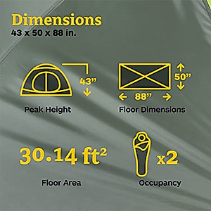 Marmot Crane Creek 2P Tent | Marmot Tent, Two-Person, Lightweight and Durable for Backpacking, Camping, Mountaineering in Fall