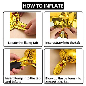 Silver Happy Birthday Banner Balloon Aluminum Foil 16 Inch Letter,10 Inch Five Pointed Star Four Pointed Star Suitable for Kids, Men, Women, Boys and Girls Party Decoration Supplies