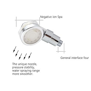 Socila Professional LED Shower Head: Auto Color Changing, High Pressure, and Water Filtration for Shampoo Bowl"