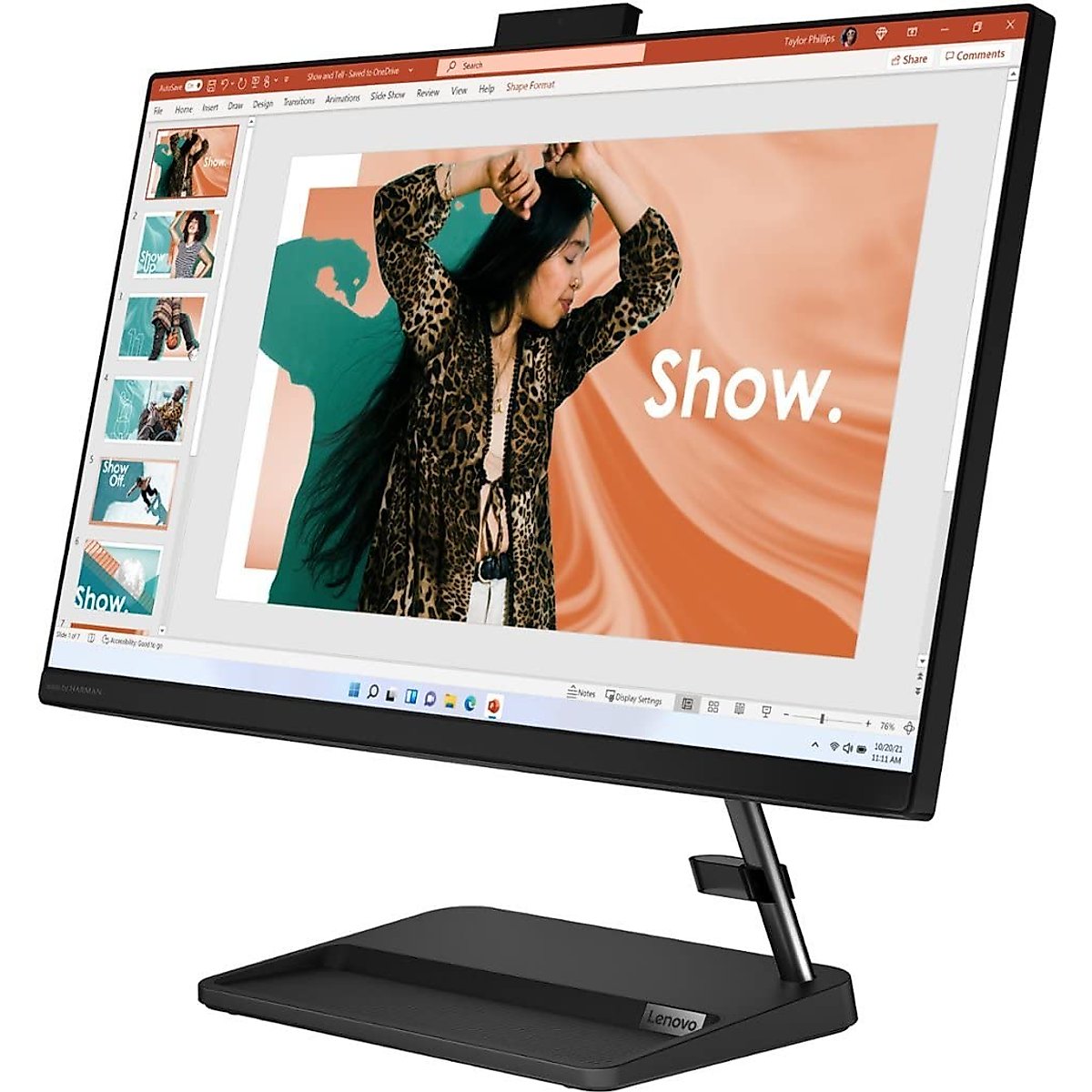 Lenovo IdeaCentre All-in-One Computer, 24" FHD Display, Intel core i3-1115G4 Processor, 16 GB RAM, 1 TB PCIe SSD, HDMI, WiFi, RJ-45, Wireless Mouse & Keyboard Included, Windows 11 Home