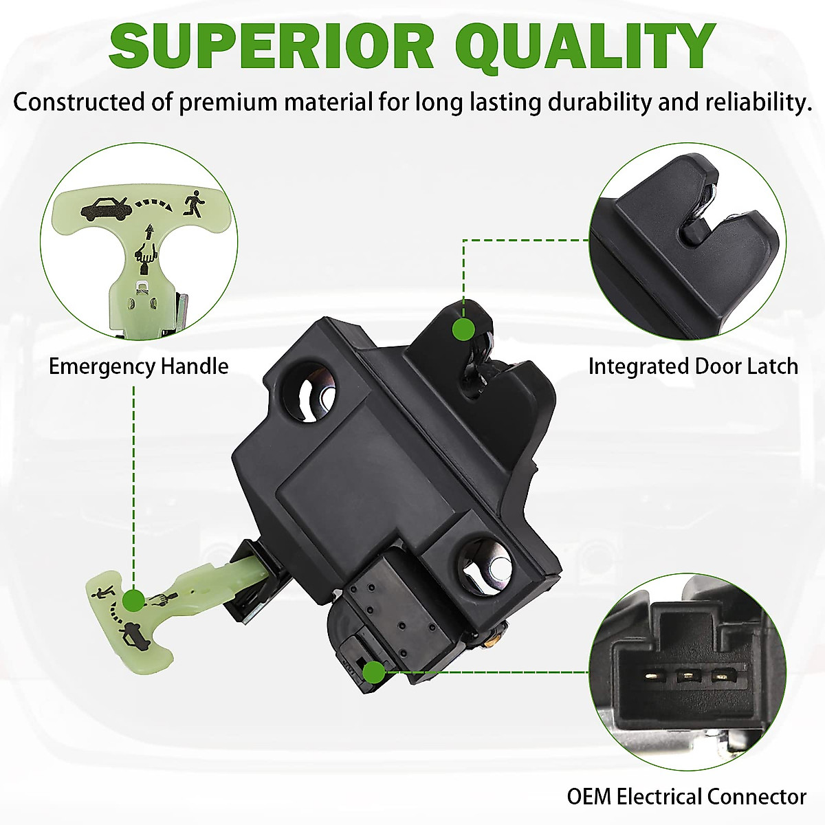 Trunk Lock Latch for Toyota Camry 2007 2008 2009 2010 2011 Replacement Camry Rear Trunk Lid Release Latch Door Lock Actuator Motor Assembly Replace 64600-06010, 931-860