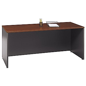 Bush Business Furniture Series C 72W x 24D Credenza Desk in Hansen Cherry