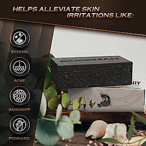 Bossman Men’s Bar Soap 4-in-1 – All Natural Organic Beard Wash, Shampoo, Body Wash, Shaving and Bath Soap - Essential Beard Care (4oz), Scent- Eucalyptus and Tea Tree