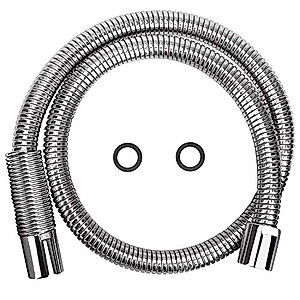 COOLWEST Flexible Metal Stainless Steel Hose 44 Inch for All Commercial Pre-Rinse Kitchen Sink Faucets Flexible Hose Replacement (111CM 44")