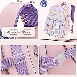 FEUWINK Backpacks for Girls Cute Backpacks for Kids School Waterproof Backpack That Reduces Shoulder Pressure Suitable for Children (Pink1)