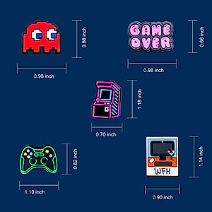 Euphaglaia Video Game Charms for Clog Shoes Decoration, Cartoon Charms Accessories for Adult Men (26)